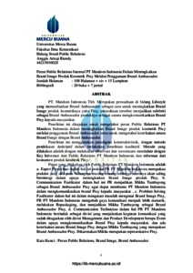 PERAN PUBLIC RELATIONS INTERNAL PT MANDOM INDONESIA DALAM MENINGKATKAN ...